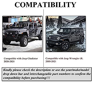 LEQUDUO 12V 56407 4-Pin Trailer Towing Wiring Harness 118786 17275.04 with Upgraded Circuit Protected HD ModuLite, Compatible with Jeep Wrangler Jl 2018-2022 and Jeep Gladiator 2020-2022