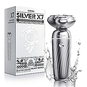 ENCHEN Beard Trimmer for Men Electric Razor 3D Rotary Shaver for Men, Rechargeable Wet & Dry Shaver Waterproof IPX7