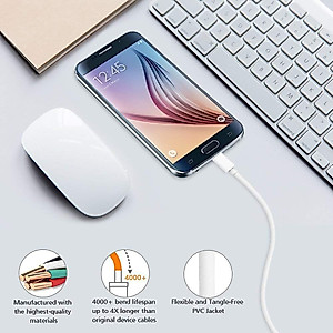 MATEIN Micro USB Charger Cable, 15 Ft Sturdy Extra Long USB 2.0 Charge Cord, High Charging Speed Fit for Android, Windows Smartphones, Samsung, HTC, Motorola, LG, Tablet and More, White