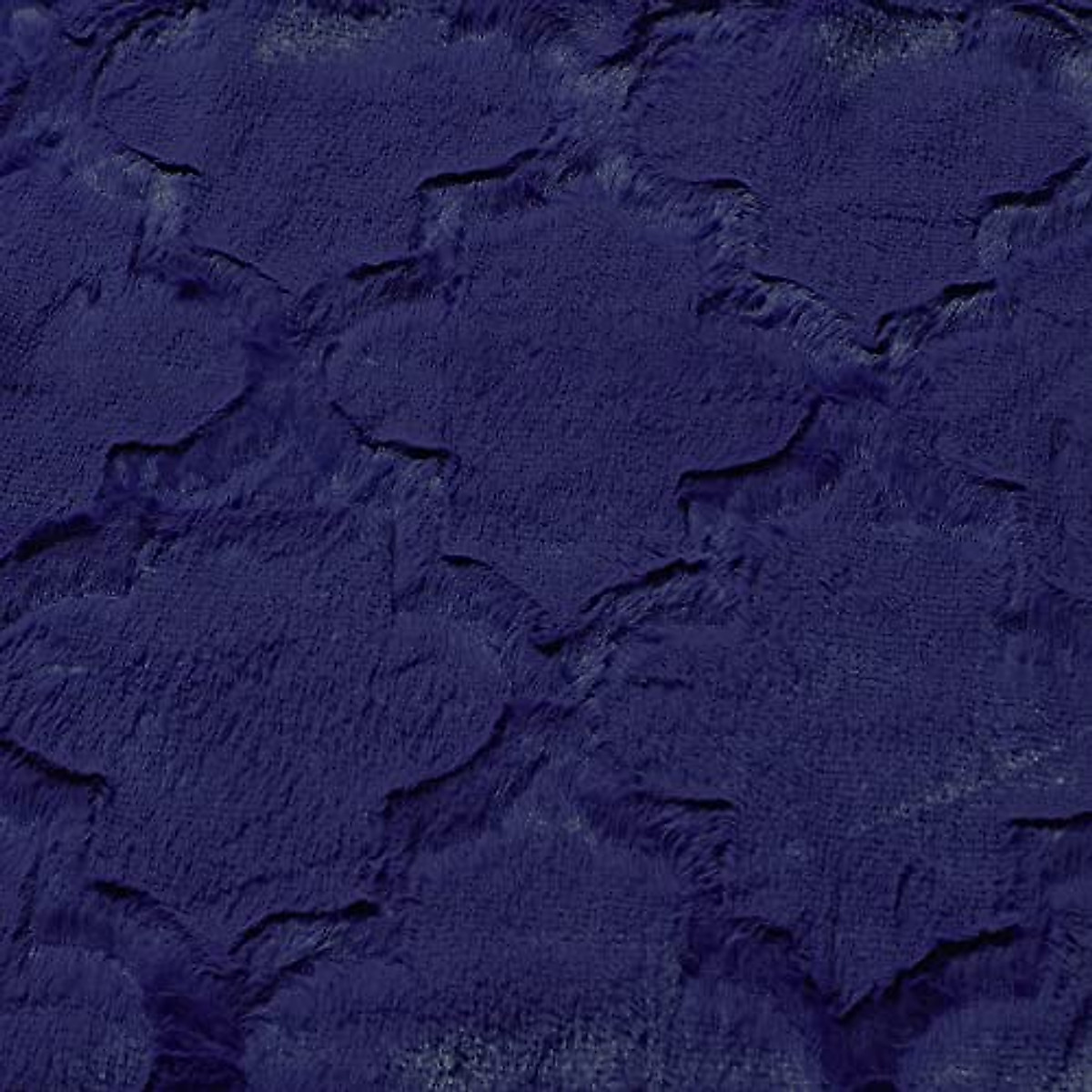 Home Soft Things Brushed Faux Fur Ashley Throw with Sherpa Backing, 60'' x 80'', Navy Blue Soft Fluffy Lightweight Luxury Throw for All Seasons Home Décor