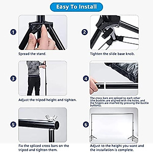 YELANGU 10Ft Photo Backdrop Stand, Adjustable Background Support for Parties. Portable Banner Back Drop Stand for Photography,Wedding and Advertising Display