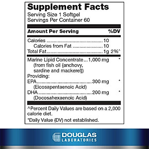 Douglas Laboratories Opti-EPA 500 | Enteric-Coated to Support Brain, Eyes, Pregnancy and Cardiovascular Health | 60 Softgels