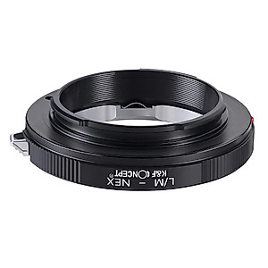 K&F Concept LM to NEX Adapter Compatible with Leica M Lens to Sony Alpha Nex E-Mount Camera Lens Mount Adapter