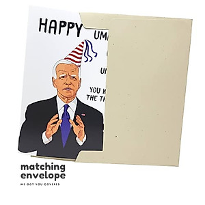 Sleazy Greetings Funny Joe Biden Birthday Card For Men Women Him Her | Joe Biden Gag Gift Forgets Speech Card