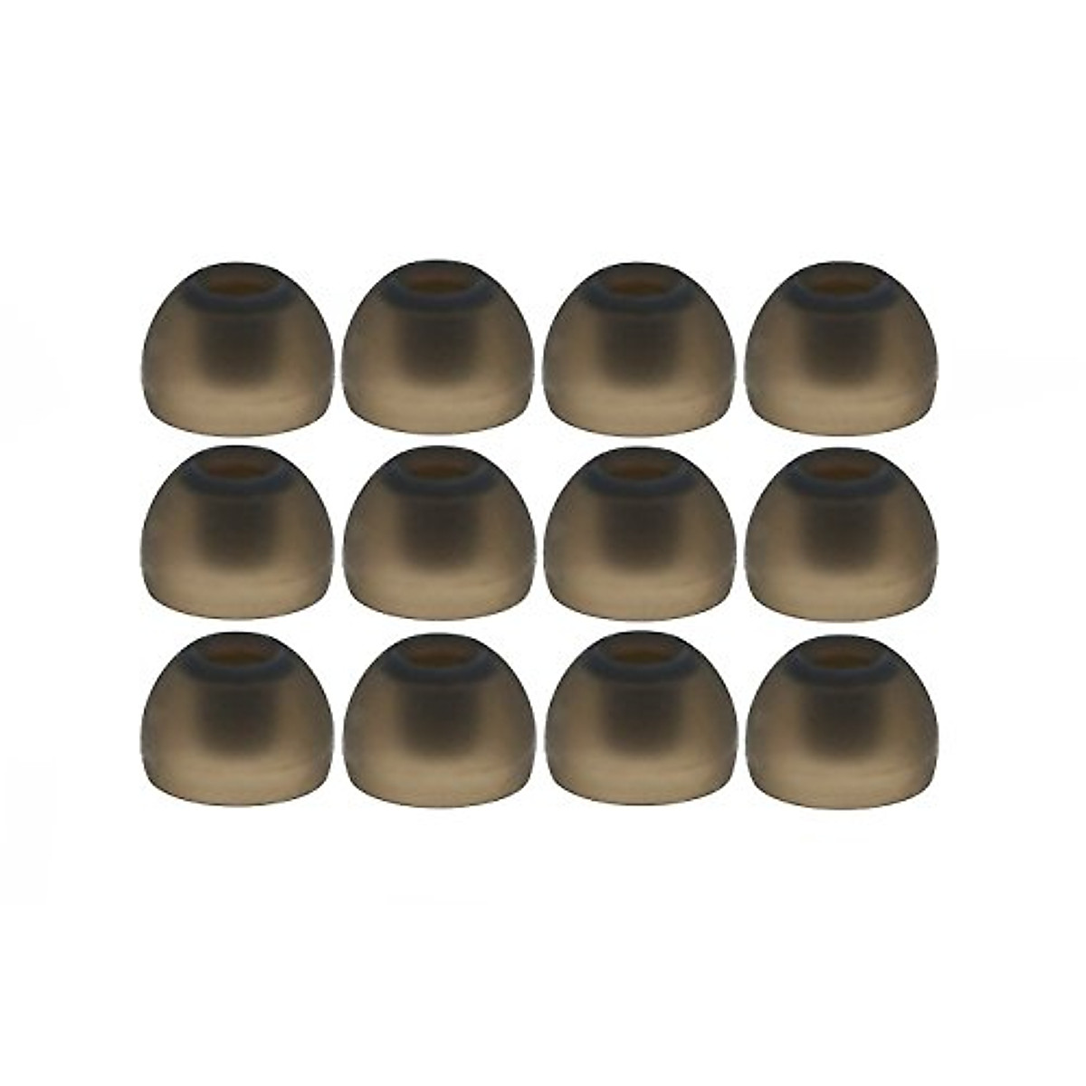 12pcs (TRS-B) Medium (M) Replacement Ear Adapters Earbuds Ear Tips Compatible with Sennheiser IE Series, CX Series, CXC Series, CXL Series, OCX Series, and MM Series In Ear Earphones Headphones
