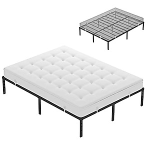 Upcanso 6 PCS Mattress Non Slip Gaskets Metal Pad Helps Stop Mattress and Topper from Sliding, Easy to Install, Strong Durable Iron Baffle Grips Prevent Slipping, White