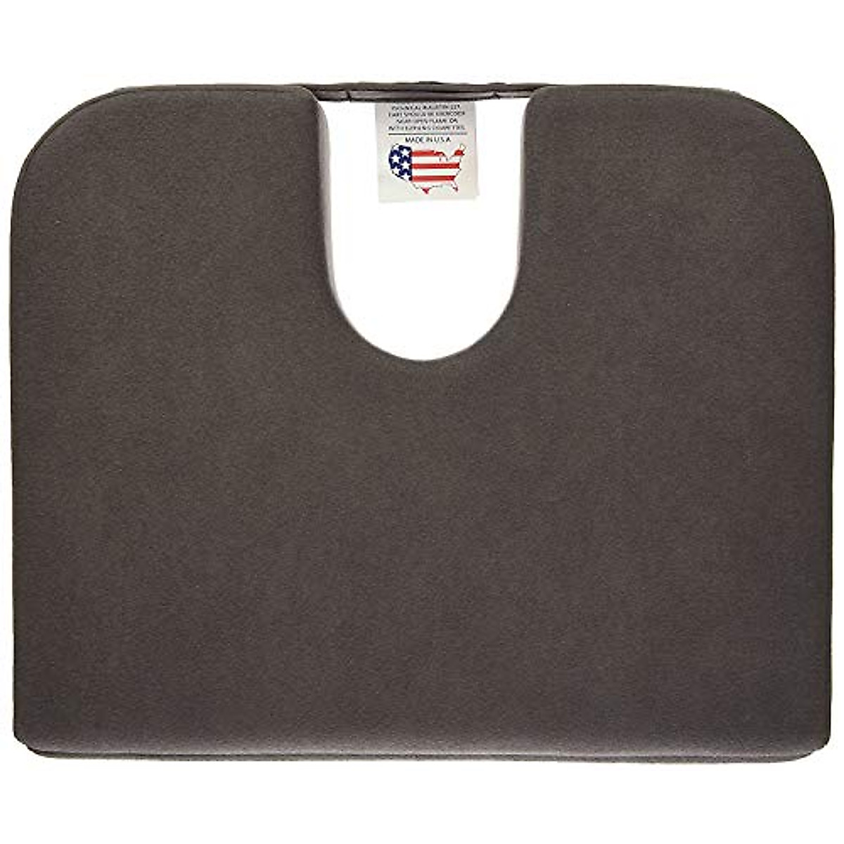 Tush Cush Home Office Orthopedic Large Computer Ergonomic Seat Cushion Original - Charcoal Velour Fabric