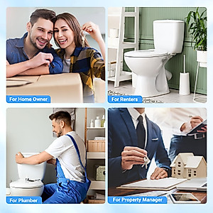 Universal Toilet Flapper Replacement 2 Inch - Compatible with Most American Standard Kohler Fluidmaster Toto Gerber Toilets Tank Water Saving Rubber Flush Valve Flapper with Stainless Chain Blue 1Pack