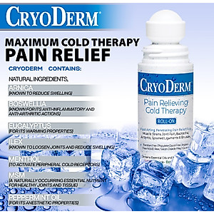 CryoDerm Cold Therapy 3 oz Roll On (2 Pack)
