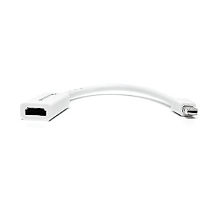 BlueRigger Mini DisplayPort to HDMI Female Adaptor Cable ((Mini DP/Thunderbolt to HDMI Cable) - Compatibe with MacBook Pro/Air - with HD Audio