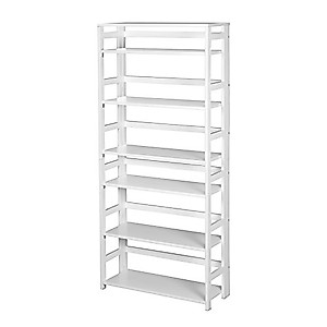 Regency Flip Flop Folding Bookcase, 67" x 30", White
