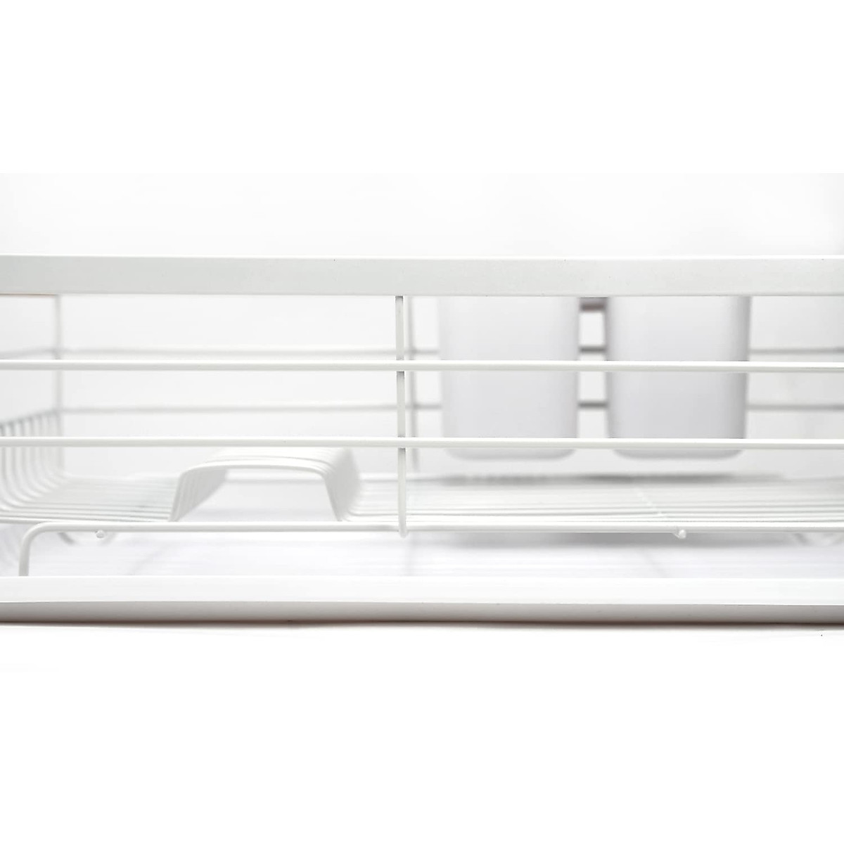 Dish Drying Rack, Space-Saving Kitchen Dish Rack, Rustproof Dish Racks for Kitchen Counter with Cutlery Holder, Drying Rack for Dishes, Knives, Spoons, and Forks