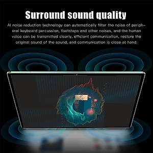 DAUERHAFT 10.1 Inch Tablet, 2.4G 5G WiFi Portable Tablet Dual Cameras 8 Core CPU for Home for Android 12 (US Plug)