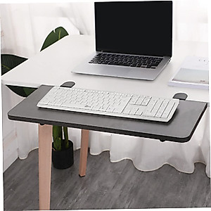 Keyboard Tray 1 Set Foldable Bracket Computer Tray Adjustable Office Desk Drawer Rail Bracket Under Desk Shelf Keyboard