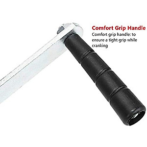 VOWAGH 600lbs 26FT 2" Hand Winch Hand Crank Strap Gear Winch Fit for ATV Boat Trailer Heavy Duty