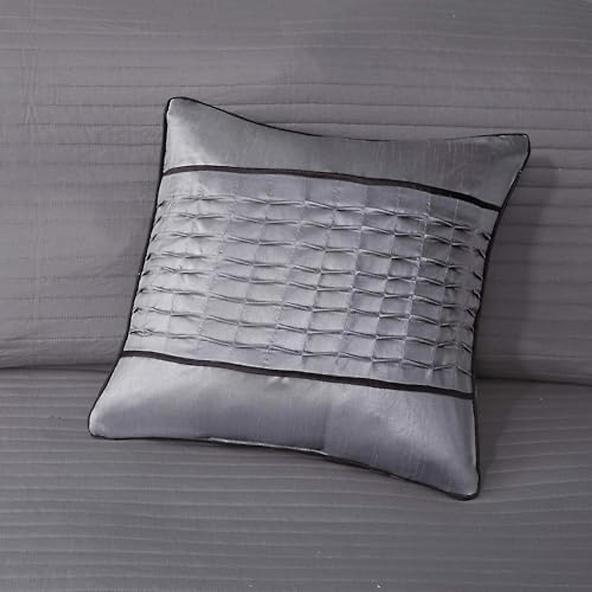 Madison Park Quilted Cal King Coverlet Set in Grey/Taupe Finish MP13-3400