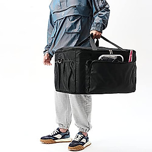 TRAVELIT Grill Carry Bag for Ninja Woodfire Outdoor Grill, Water-Resistant Outdoor Carrying Bag for Ninja OG701 Grill Smoker, Outdoor Grill Accessories Carrying Case with Muti Pockets (Bag Only)