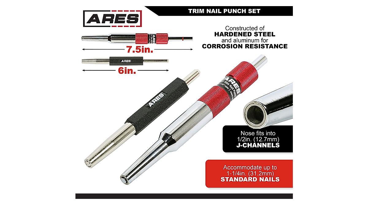 ARES 16-Pc Punch & Chisel Set | Durable & Versatile Tools