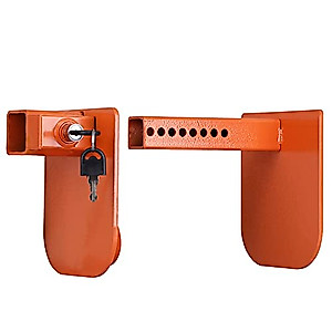 DorBuphan Secure Trailer Hitch Lock, Steel Ball and Ring Hitch Lock, Powder Coated Finish Fit for Boat, car, Utility Trailer and etc.