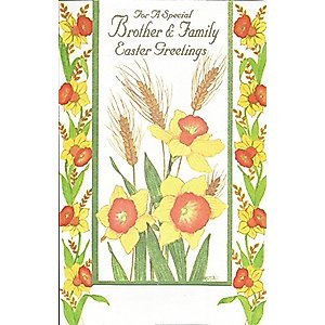 For A Special Brother & Family Easter Greeting (E10)