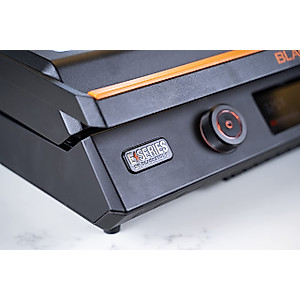 22" Electric Griddle Nonstick with Lid, 8001 E-Series Tabletop Large Griddle with Seasoning By Blackstone For Indoor and Outdoor Use, Wholesalehome Cloth Included