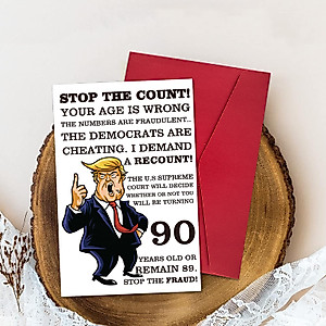 Ogeby Funny 90th Birthday Card, Hilarious 90 Years Old Birthday Card Gift for Friends, Dad, Mom, Husband, Wife, Brother, Sister