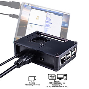 Smraza Case for Raspberry Pi 3 B+ with Fan, RPI Heatsinks, 5V 3A Power Supply for Raspberry Pi 3 Model B+(B Plus), Compatible with Raspberry Pi 3 Model B, Pi 2 Model B (4 Layers Case)