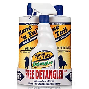 Mane 'n Tail 3 Pc Kit Includes 32 Ounce Mane 'n Tail Shampoo/ 32 Ounce Mane 'n Tail Conditioner/ Detangler 16 Ounce