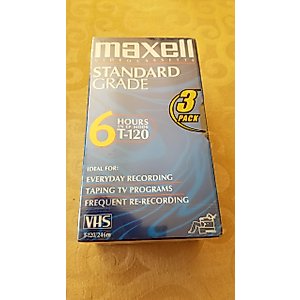 Maxell GX T-120 Video TAPE-120 MIN 3PK (214048)