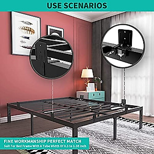 6 PCS Non Slip Mattress Gripper For Metal Frame, Adjustable Non Slip Mattress Gaskets, Mattress Retainer Bar, Mattress Slide Stopper Keep Mattress From Sliding, Mattress Brackets To Prevent Sliding