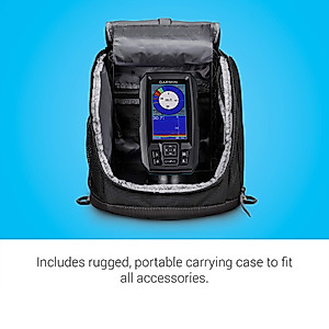 Garmin STRIKER Plus 4 Ice Fishing Bundle, Includes Portable STRIKER Plus 4 Fishfinder and Dual Beam-IF Transducer