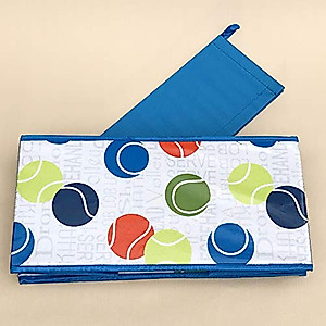 Passion for Tennis Collection 17"x12"x8" Storage Bin (White Background)