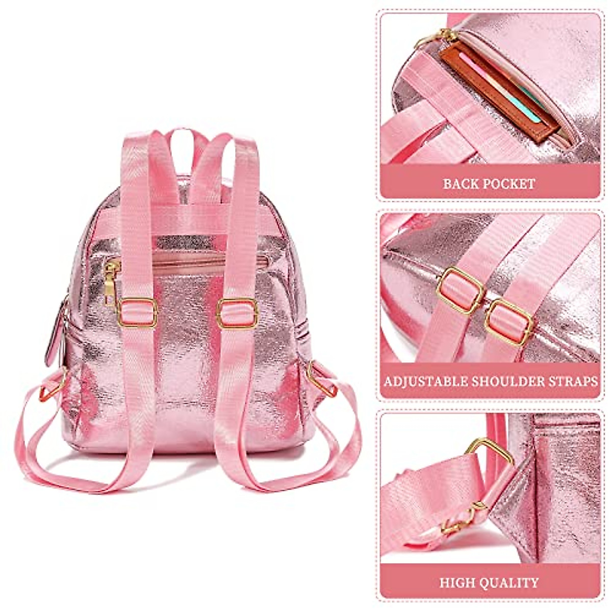 Qiuhome Unicorn Mini Backpack Girls Unicorn Bags Childrens (Pink)