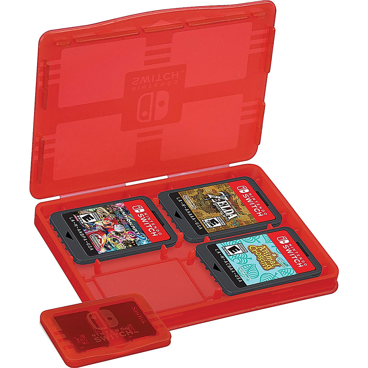 Game Traveler Mario Nintendo Switch Lite Case - Switch Lite Carrying Case for Switch Lite & Travel Case, Adjustable Viewing Stand, Bonus Game Case & Deluxe Carry Handle, Licensed Nintendo Game case