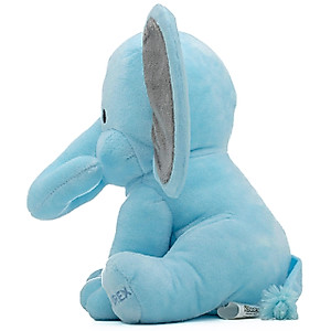 KINREX Elephant Stuffed Animals – Stuff Animal Plush Toy for Babies Girls Boys, Elephants Plushie Teddy Bear Toys for Birth Stats Baby Shower Infant Newborn Boy & Girl, Blue Measures 9 Inches