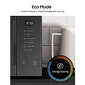 Samsung MG11T5018CC Countertop Oven with 1.1 Cu. Ft. Capacity Element Counter Top Grill Microwave, Charcoal