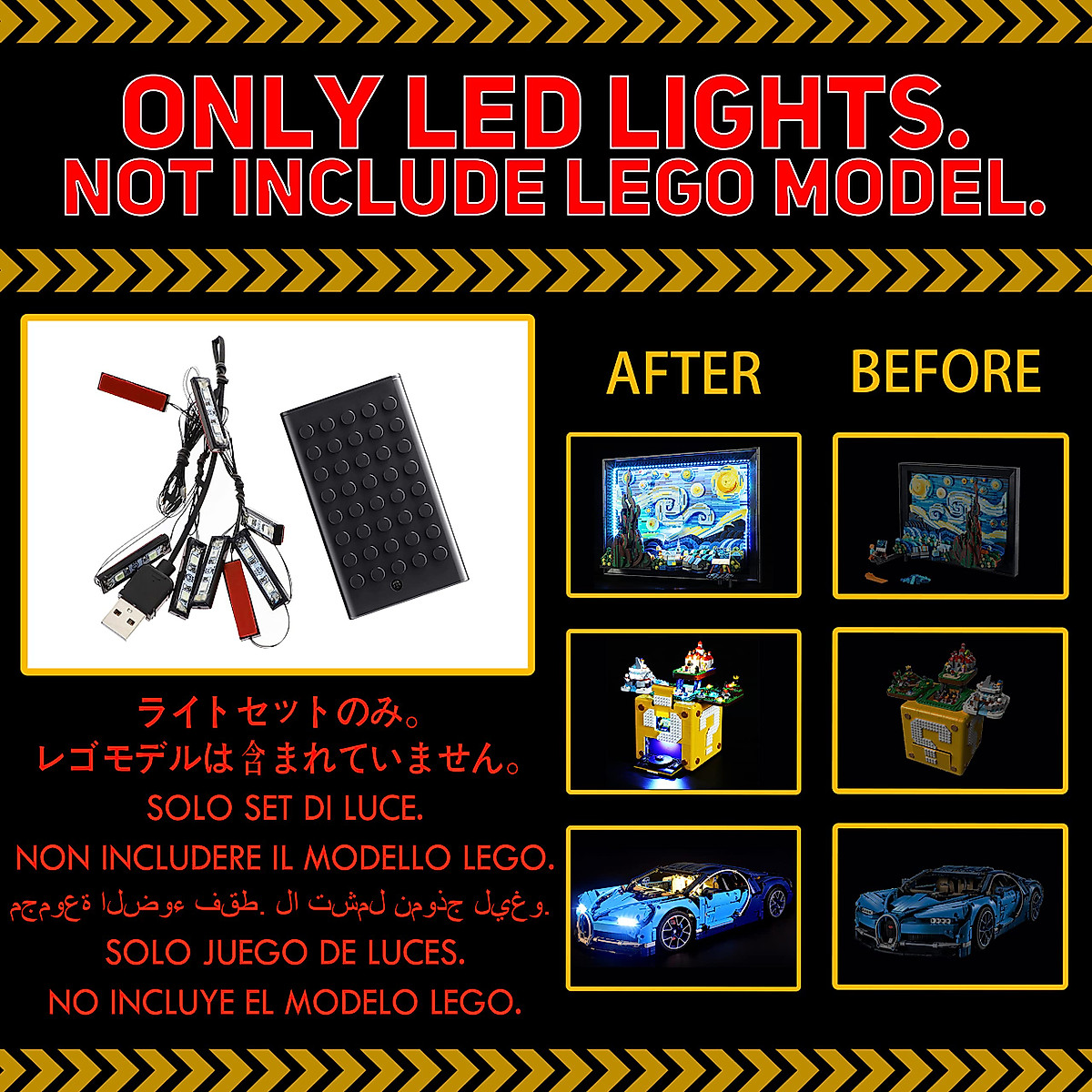 ASTEM Led Kits for Model 71736, Led Only for71736 (Light Only,Not Include The Building Set).