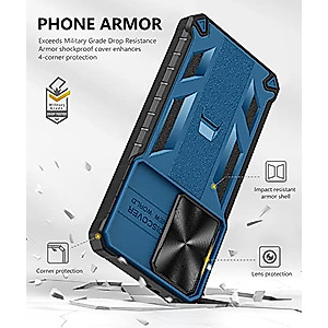 SOiOS for Samsung Galaxy S21 5G Case: Galaxy S21 5G 6.2" Case with Kickstand | Heavy Duty Protection Phone Cover | Durable Protective Shockproof Case Blue