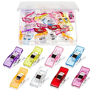 Mr. Pen- Sewing Clips, 30 pcs, Assorted Colors, Sewing Clips for Fabric, Fabric Clips, Quilting Clips, Craft Clips, Sewing Supplies, Sewing Clips for Quilting, Quilting Clips for Binding.