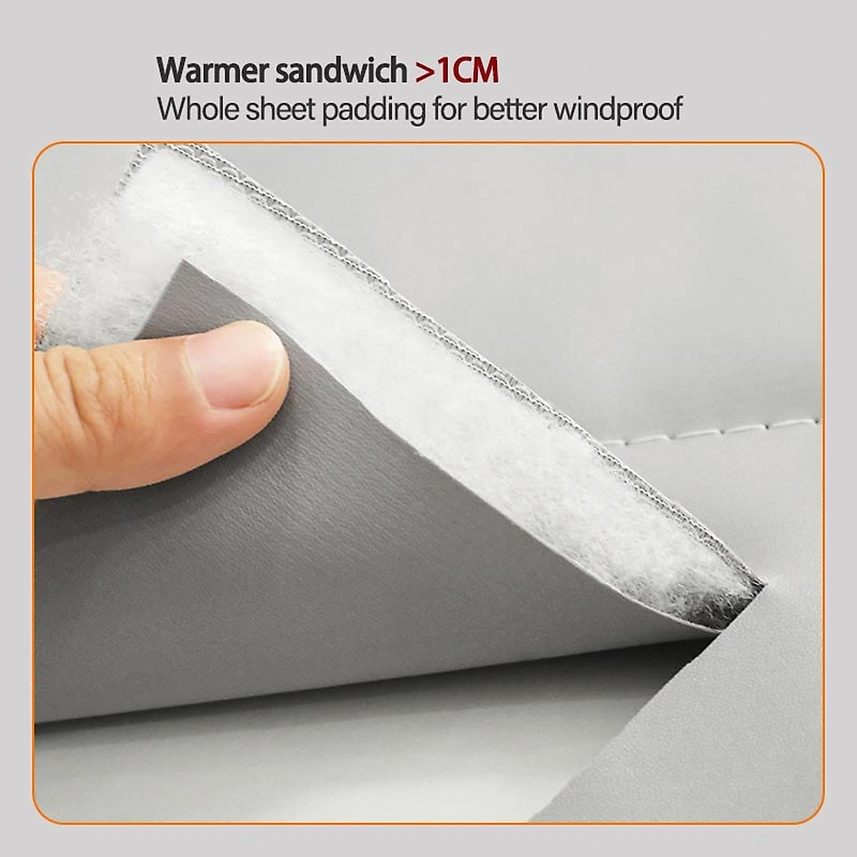 JIXAW Magnetic Thermal Insulated Door Curtain Transparent Thickened Upgraded Thermal Insulated Door Curtain Winter Doorway Oxford Garage Soundproof Blanket for Door,33x80 Inch