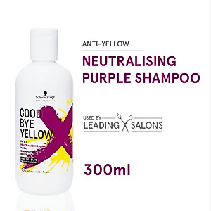 GoodBye Yellow by Schwarzkopf Shampoo 300ml, 10.0 Ounce (4045787515992)