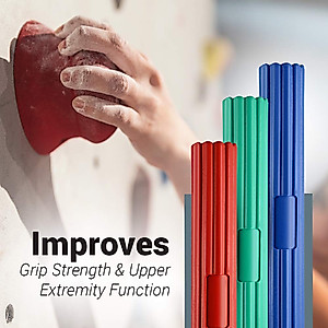 Logest Twist Hand Exerciser Bars - Flexible Bar Strengthener - Tennis Elbow, Golfer's Elbow, Tendonitis, Wrist, Forearms Pain Relief Hand Therapy Bar Arm Strengthener Rehab Twist Bar