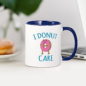 CafePress I Donut Care Mugs Ceramic Coffee Mug, Tea Cup 11 oz