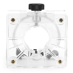 Trimmer Base, Woodworking Trimmer Router Transparent Plastic Base Power Tool Protective Accessory(Thickened)