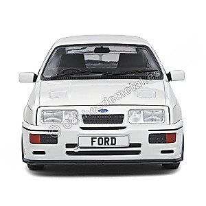 Solido S1806104 1:18 1987 Sierra RS500-White Ford Collectible Miniature car, White