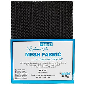 Mesh Fabric Lightweight Primary Bundle- Dandelion, Parrot Blue, White, Black and Atomic Red - 18" x 54" with Tape Measure-Bundle of 6 Items Primary