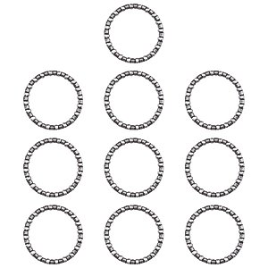 SING F LTD 10PCS Bicycle Ball Bearing Cycling Headset Bearing with 20 Balls Steering Bearings for Mountain Bicycles Fixed Gear Bike Crank Bottom Bracket Replacement Parts
