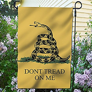 ANLEY Double Sided Premium Garden Flag, Dont Tread On Me Patriotic Garden Flags for Home Decor - Weather Resistant & Double Stitched Yard Flags - 18 x 12.5 Inch