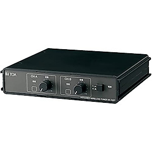 TOA IR-702T US Two-Channel Infared Wireless Tuner, Equipped with Signal Reception Light and Knob for Microphone Volume Control, Enables Installation of Up to 4 Infrared Light Receivers Per Unit