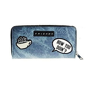 Classic Series Friends Coffee Shop Logo Zip Around Clutch Wallet